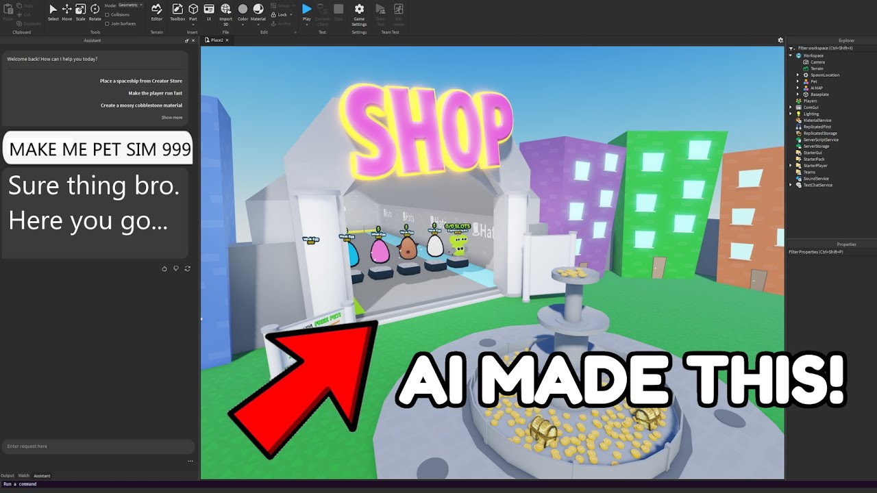 The new ROBLOX AI can MAKE GAMES? - YouTube