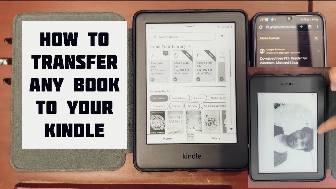 How to transfer BOOKS📚& PHOTO to KINDLE | easily transfer - YouTube