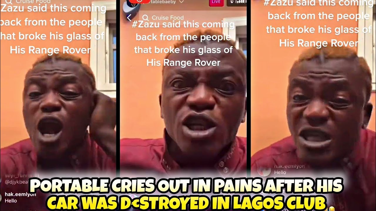 Portable Zazu In Tears After His Car Was Tampered With By Zazu Fans ...