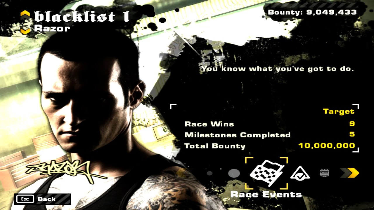 Need For Speed Most Wanted (2005) - Blacklist #1 - Razor - Races - YouTube