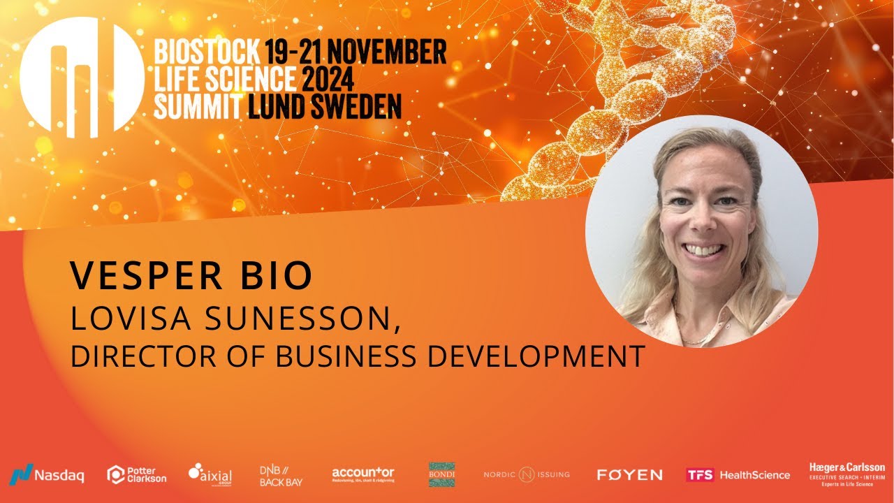 Vesper Bio | BioStock Life Science Summit 2024 - YouTube