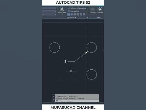 AutoCAD Tips 52 Multi Leader #Shorts - YouTube