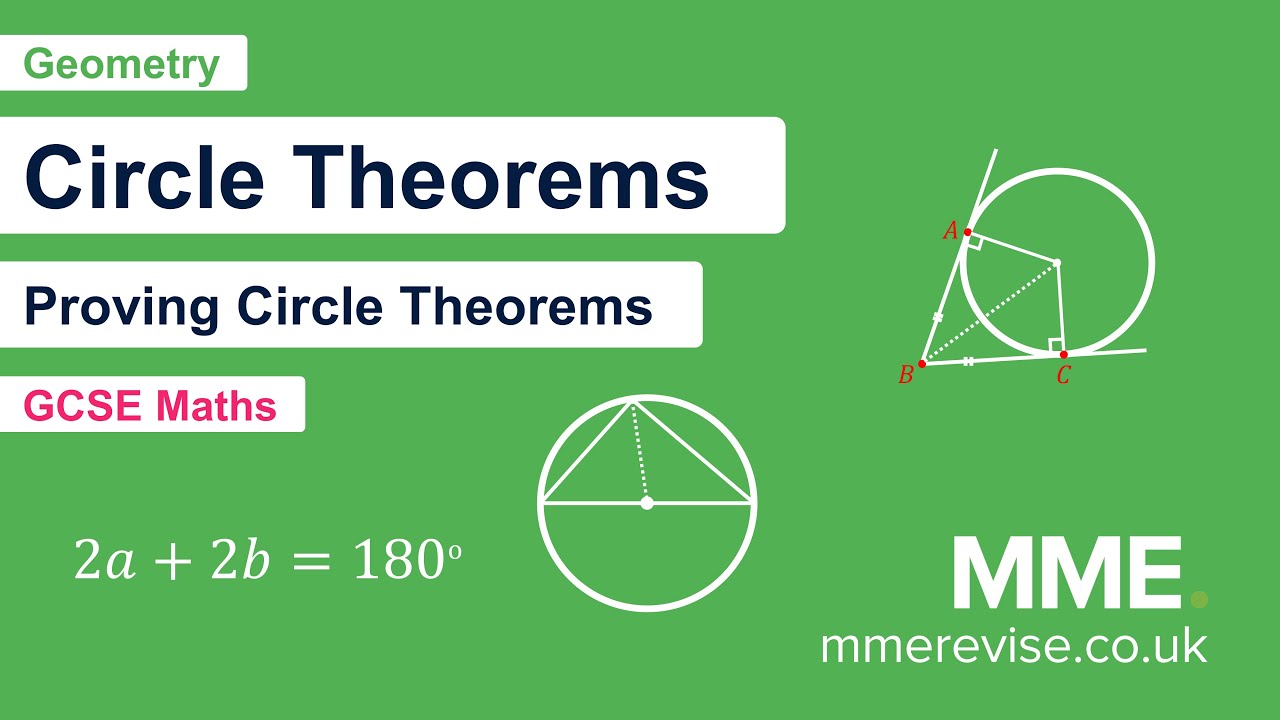 Geometry Proving Circle Theorems Youtube