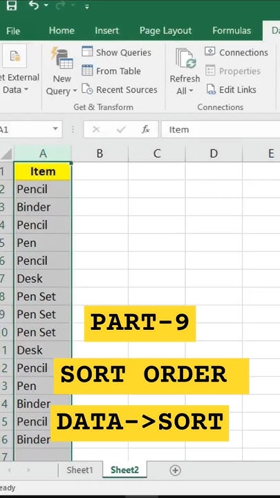 SORT ORDER | EXCEL TRICK PART-9 | INTERVIEW TRICKS | FORMATTING IN EXCEL | @BihariTechie #beats ...