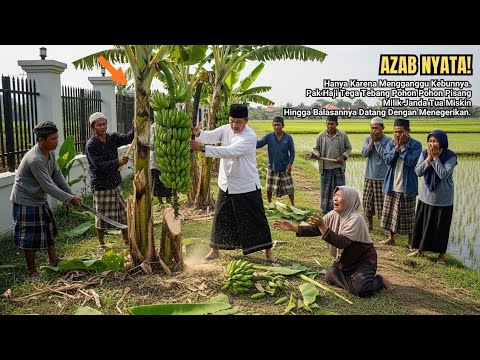 Pak Haji Tega Tebang Pohon-Pohon Pisang Janda Tua Miskin, Hingga Balasannya Bikin Merinding.