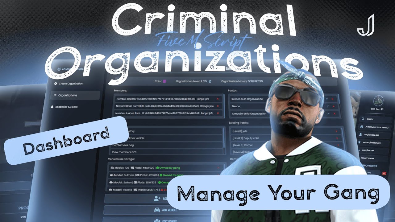 Criminal & Illegal Organization System FiveM Script | ESX/QB-Core ...