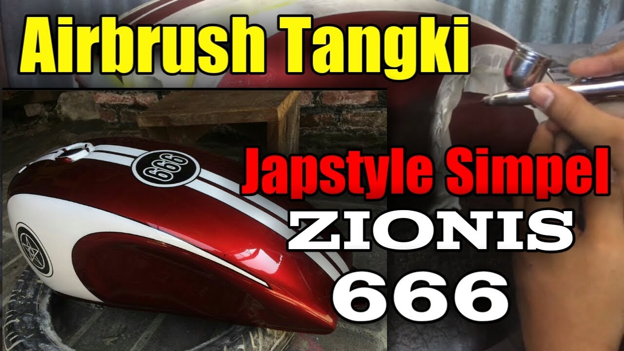 Airbrush tangki japstyle simple - YouTube