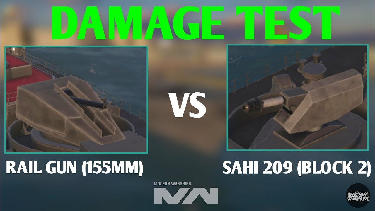 ⚡After Buff - Rail Gun 155mm Vs Sahi 209 Block 2 Cannon Damage Test ...