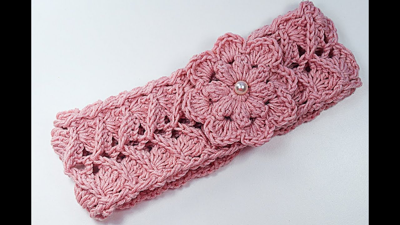 Crochet head ribbon for girl #crochet #majovelcrochet - YouTube