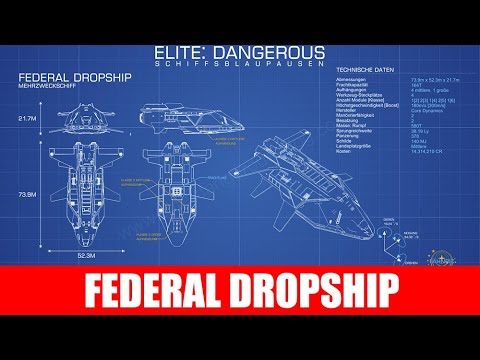 ОБЗОР КОРАБЛЯ FEDERAL DROPSHIP Elite Dangerous 2020 - YouTube
