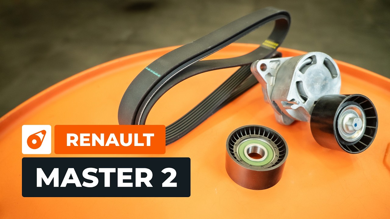 How to install new poly-V belt kit on the RENAULT MASTER 2 Van [AUTODOC ...