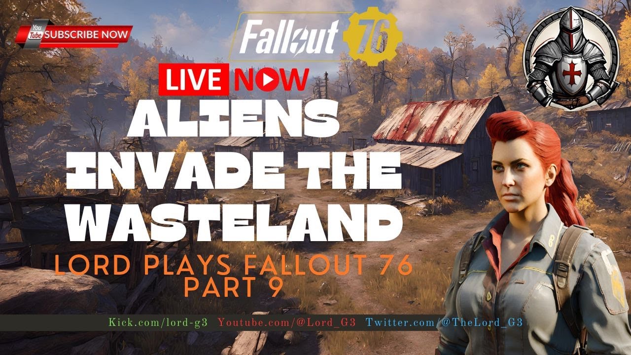 Aliens Invade the Wasteland | Lord Plays Fallout 76 Part 9 - YouTube