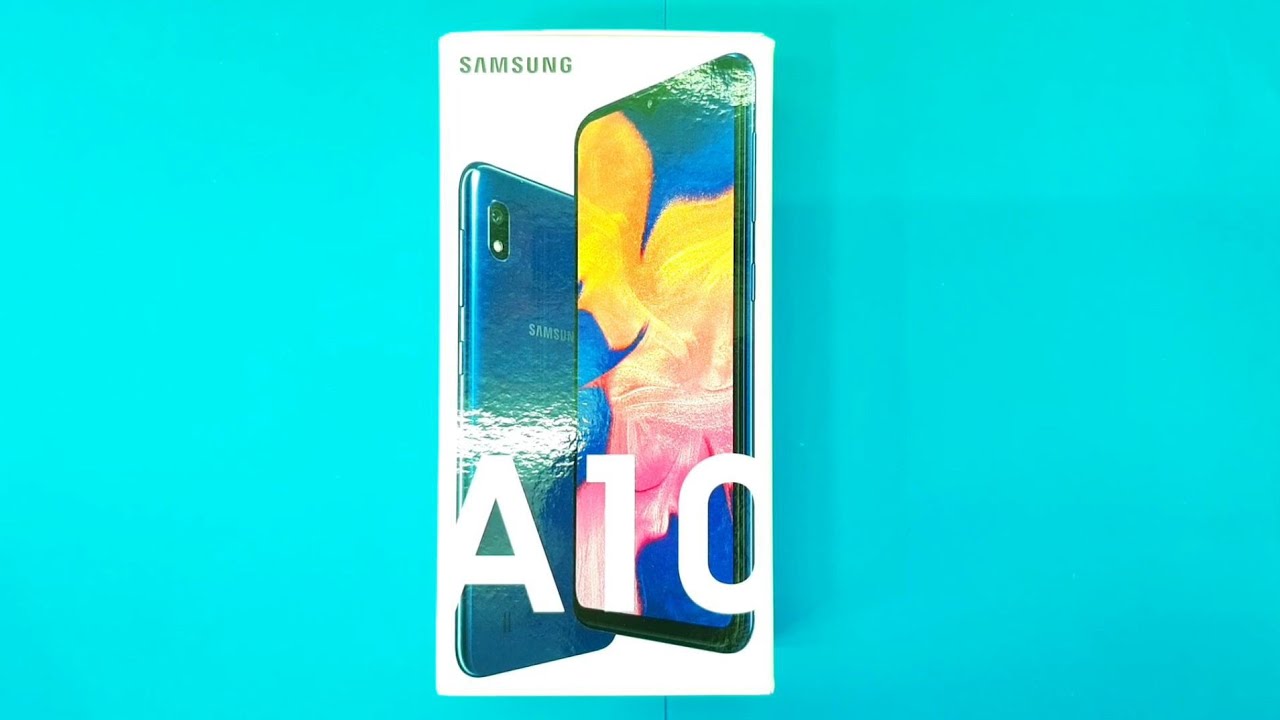 Samsung Galaxy A10 Unboxing and Hand On Blue Colour. - YouTube