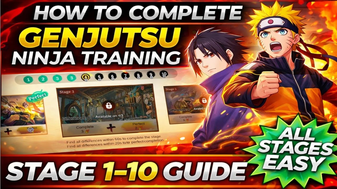 Genjutsu Training All Stages 1–10 MLBB x Naruto | Full Ninja Training ...