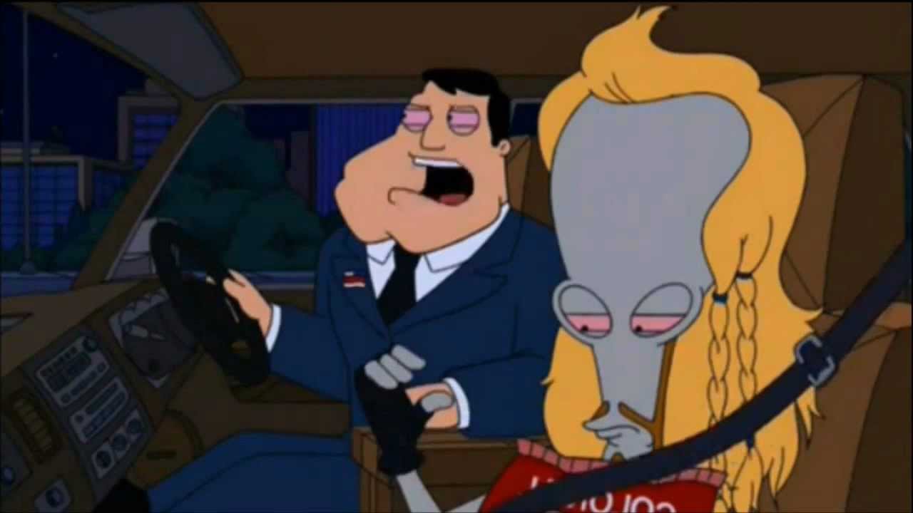 American Dad - Stan and Rodger Get High - YouTube