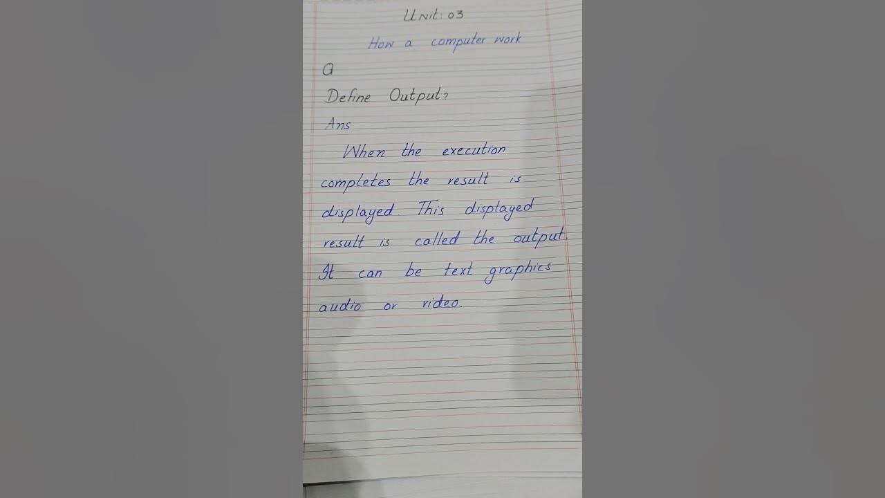 Computer class 4 unit 3 #computereducaion - YouTube