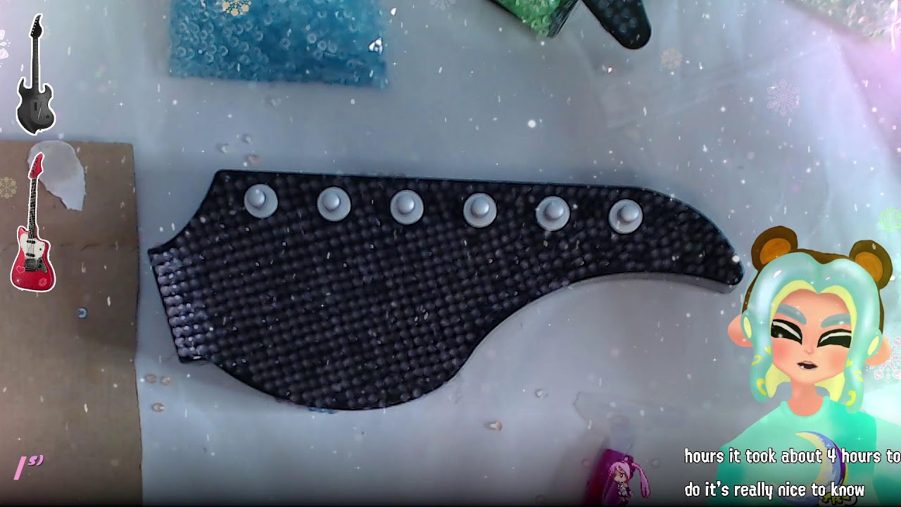 Glow in the dark sparkly RIFFMASTER ! Diamond painting bedazzle Bling ...