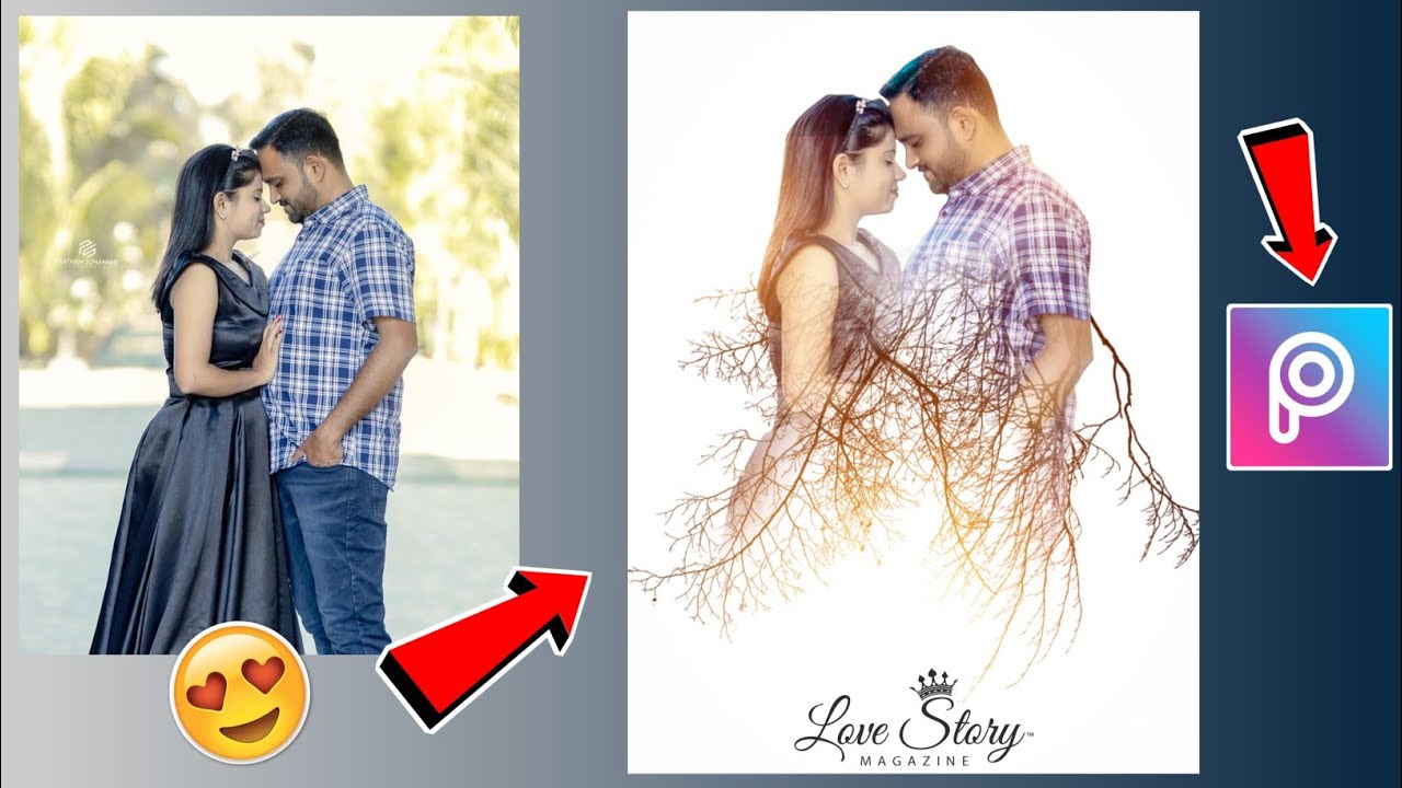 Picsart Love Story Photo Editing | Couple Photo Editing Mobile | Pre ...