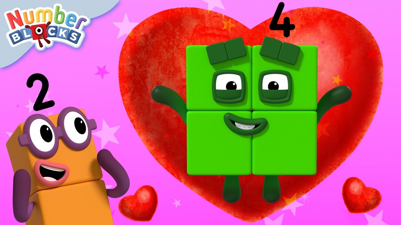 Happy Valentine's Day from the Numberblocks! ️ | Learn to Count - 12345 ...