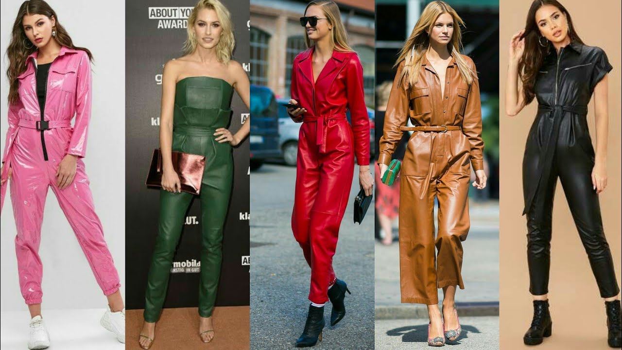 Very stylish and classy leather jumpsuits outfit ideas for ladies 2020 ...