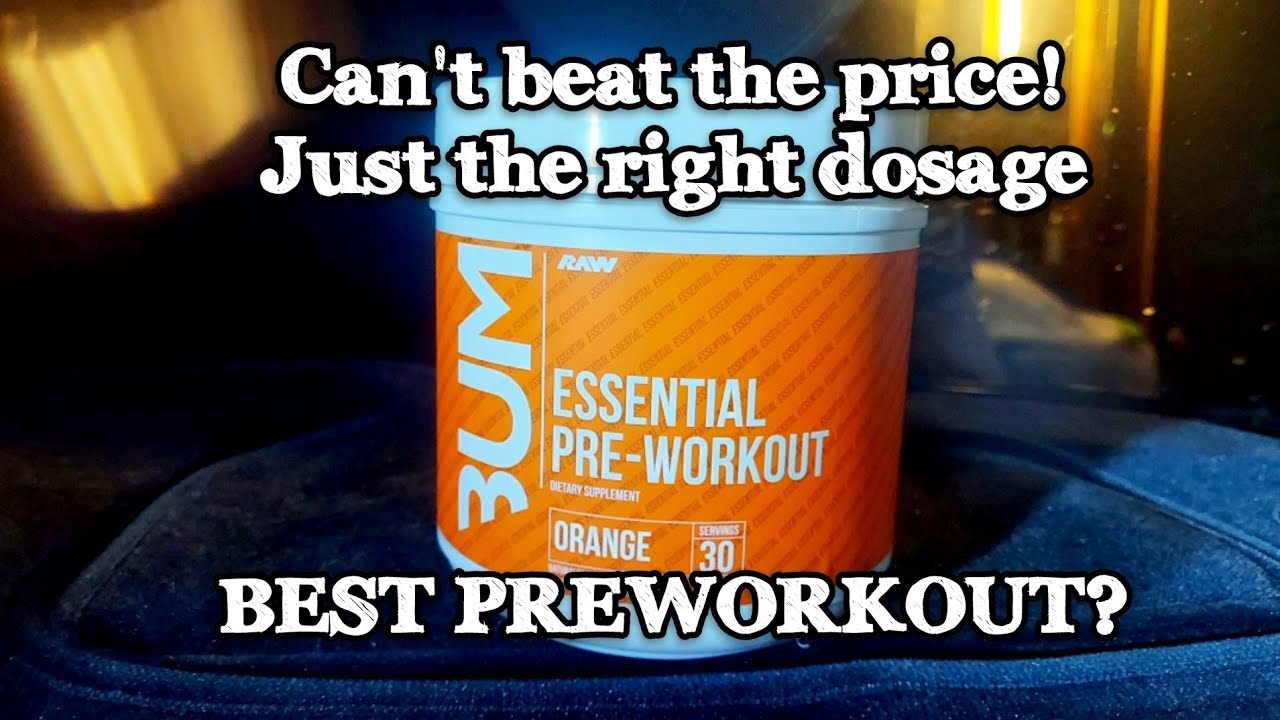 BUM Essential Preworkout by RAW Review. - YouTube