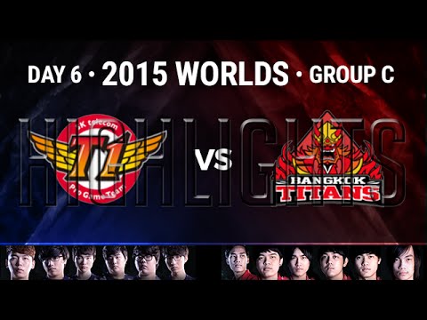 SKT T1 vs BANGKOK TITANS Highlights | 2015 LoL World Championship S5 Group C D6G6 | SKT vs BKT ...