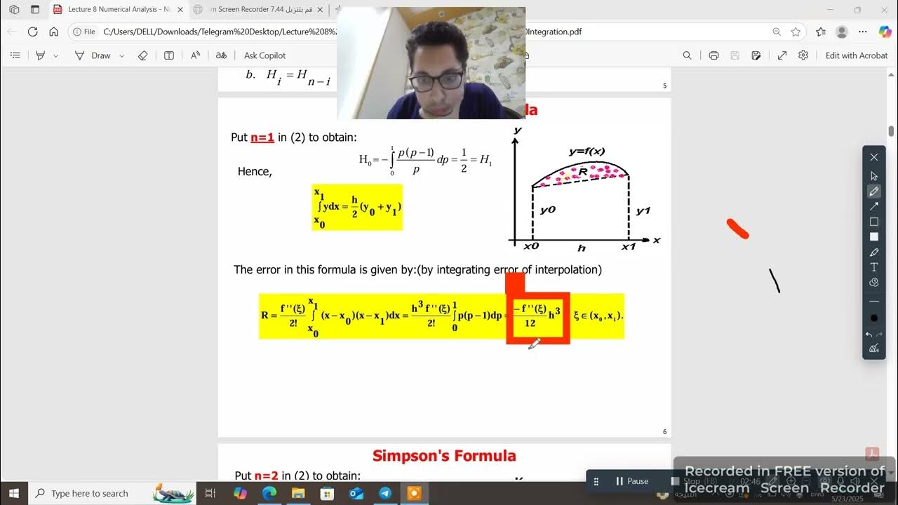 السلام عليكم ورحمة الله وبركاته part 1 numerical analysis error - YouTube