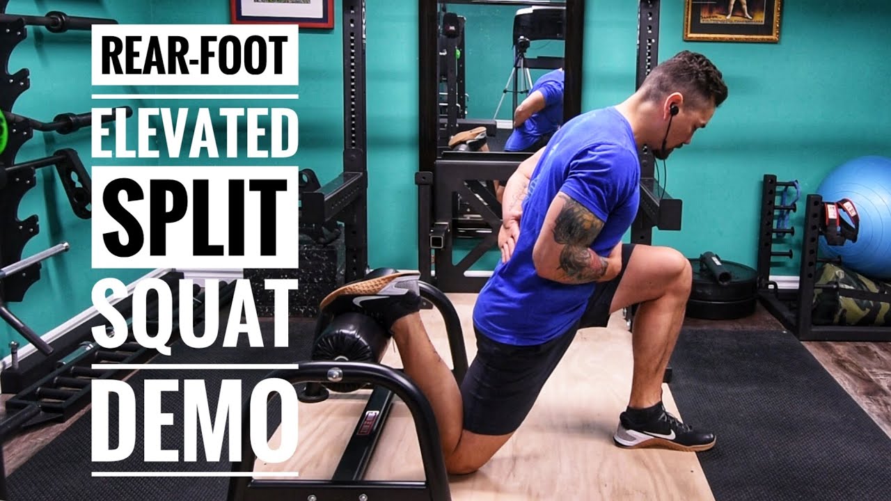 Rear Foot Elevated Split Squat Demo - YouTube