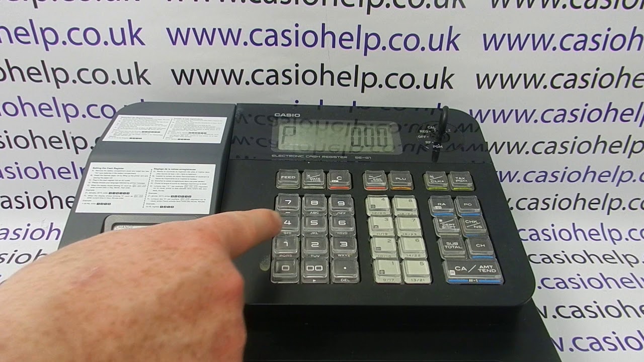 How To Program A Discount On The Casio SE-G1 / SE-S700 / SM-T273 / PCR ...