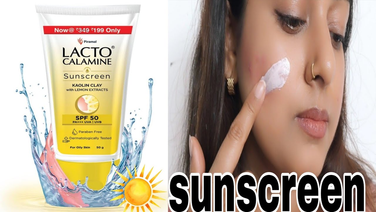 lacto calamine sunscreen review with SPF 50 - YouTube