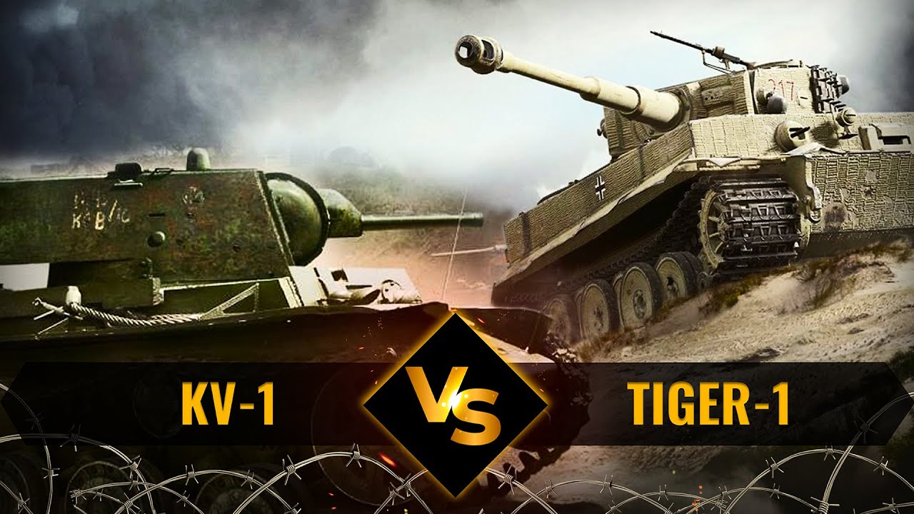 Armored Giants : The German Tiger 1 and Soviet KV-1 do Battle - YouTube