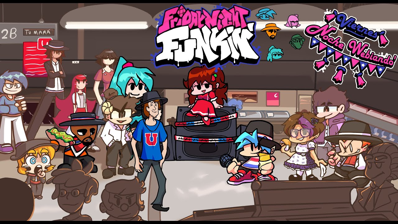 FNF MOD " VIERNES NOCHE WEBIANDO' " MOD COMPLETO + DIALOGOS - YouTube