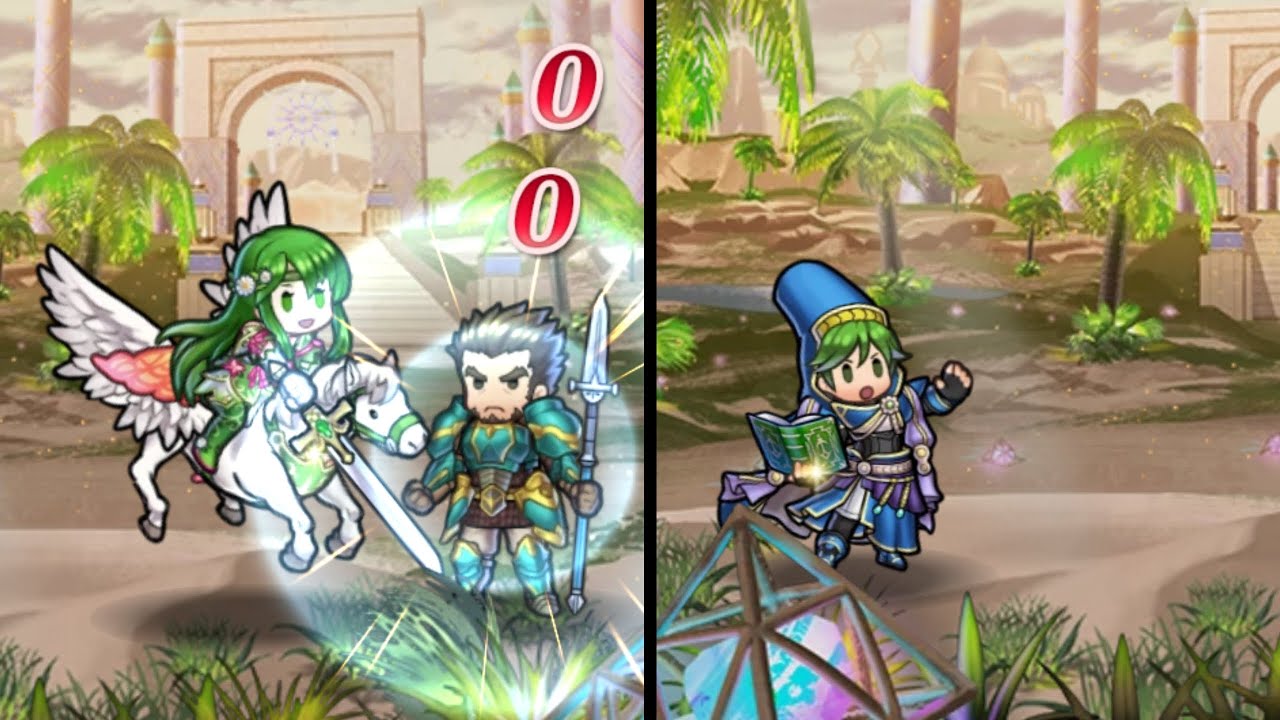 [FEH] Palla & Merric - Resplendent and Base' Animations Comparison ...