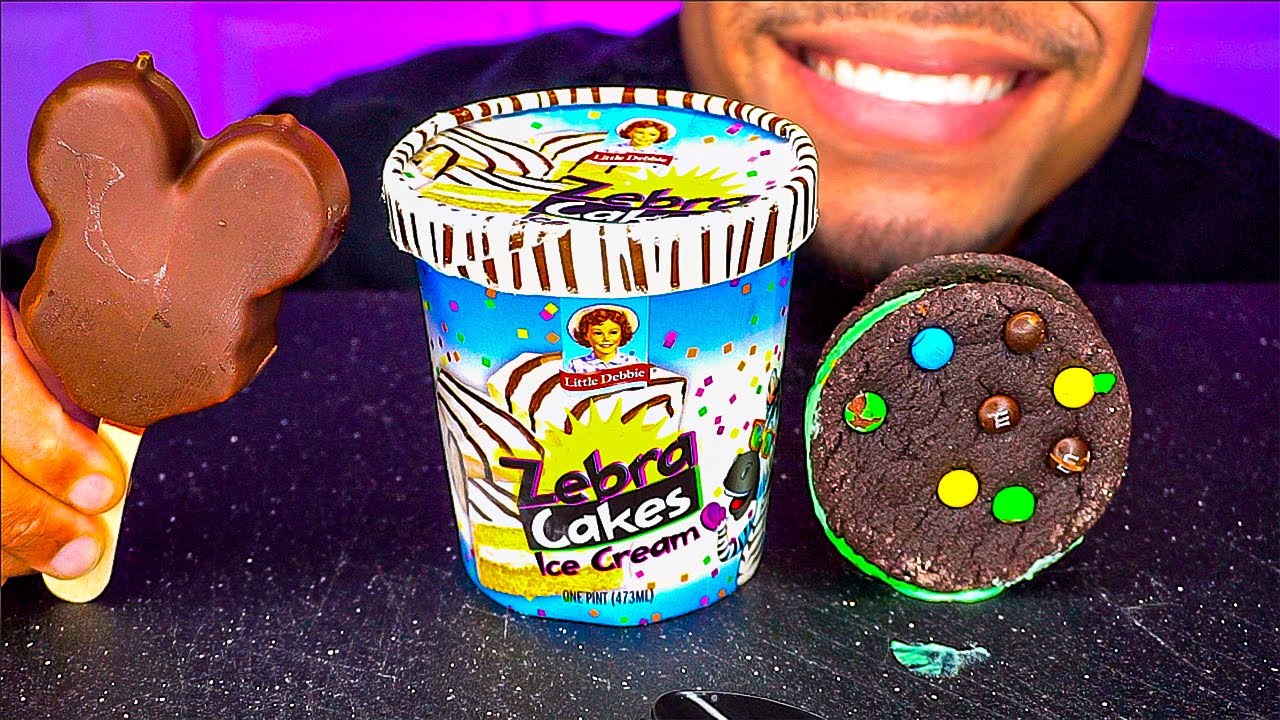 Disney Mickey Mouse Little Debbie Zebra Cakes Oreo Mint Ice Cream Bar ...