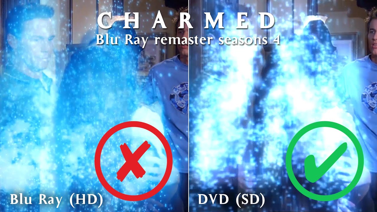 Charmed S4 bad Blu Ray (HD) visual effects combined with the DVD (SD ...