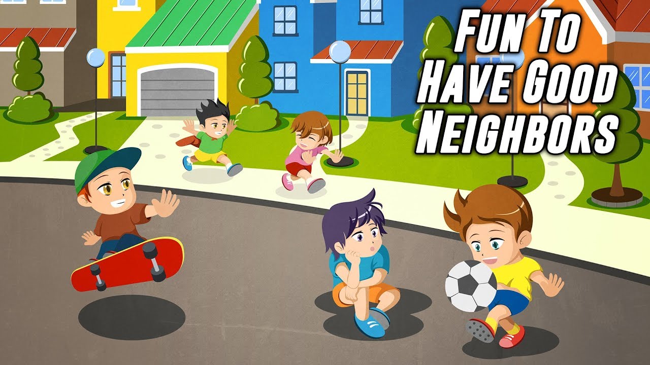 Fun To Have Good Neighbors Rhyme | Popular Kids Rhyme in English - YouTube