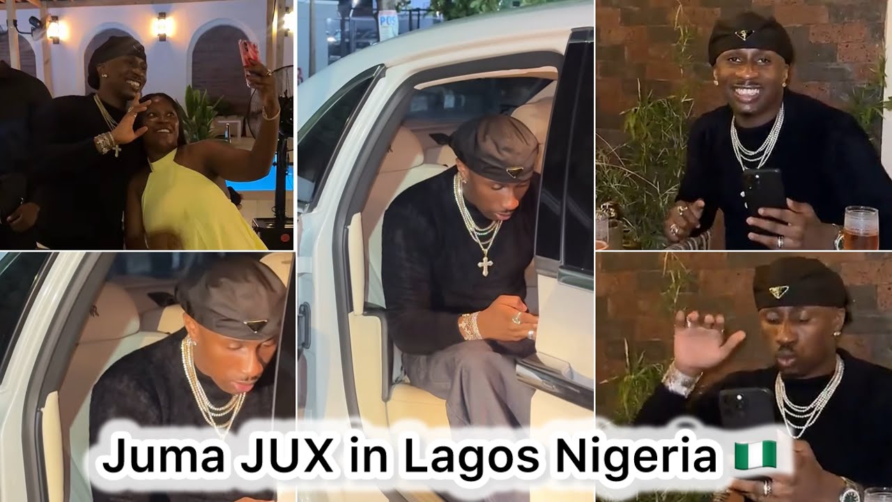 JUMA JUX & HIS MANAGER MET JP FANS IN LAGOS , IYABO OJO & HER FRIEND # ...