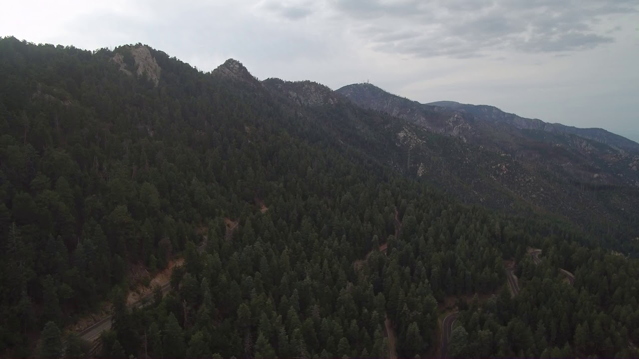 Partial aerial tour of Mount Graham after the Frye Fire. - YouTube