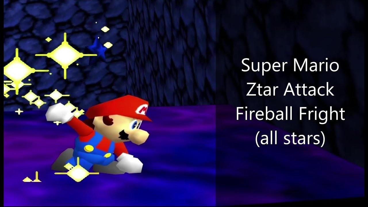 Super Mario 64 Ztar Attack (Rebooted) - Fireball Fright - (all stars ...