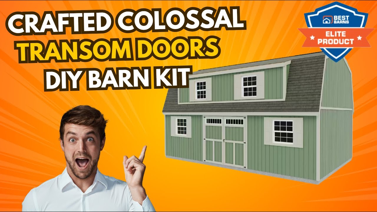 Crafted Colossal Transom Doors DIY Barn Kit - YouTube