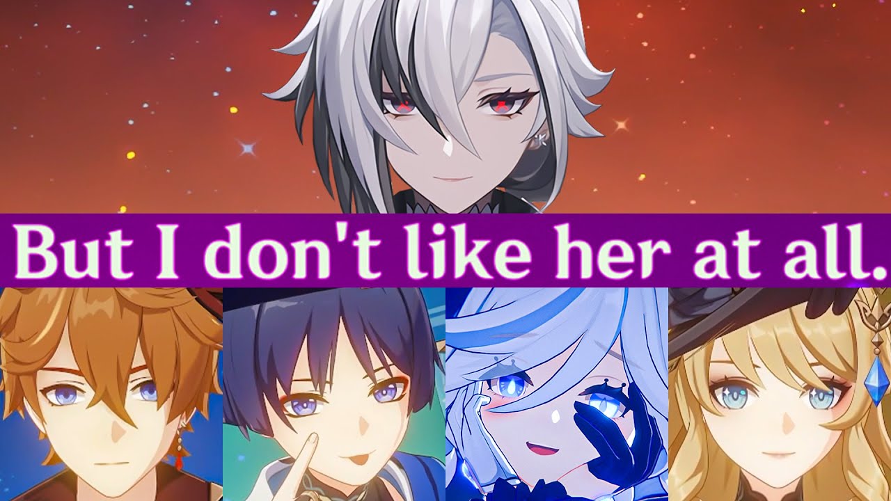 ALL CHARACTER REACTIONS to ARLECCHINO / THE KNAVE Genshin Impact Lore ...