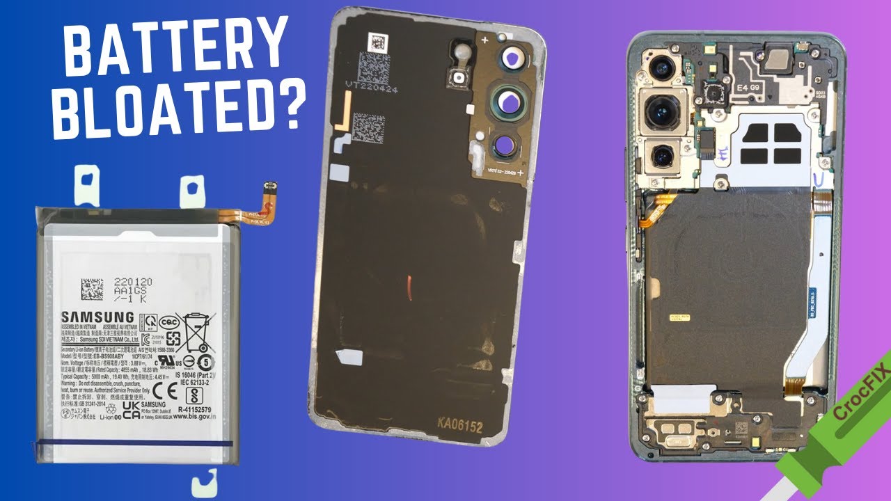 SAMSUNG S22 - How to REPLACE the BATTERY (Bloated) - YouTube