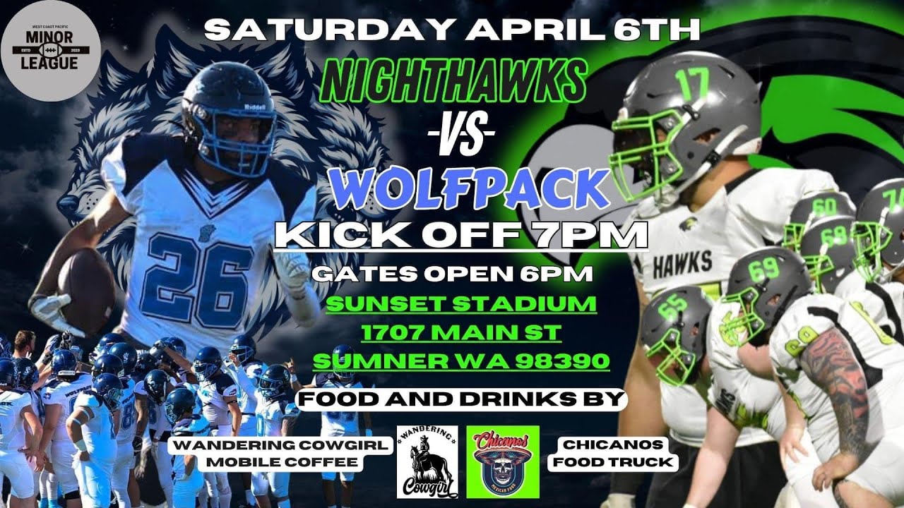 Opening Week I Spokane Wolfpack vs. South Sound Nighthawks I Semi Pro I ...