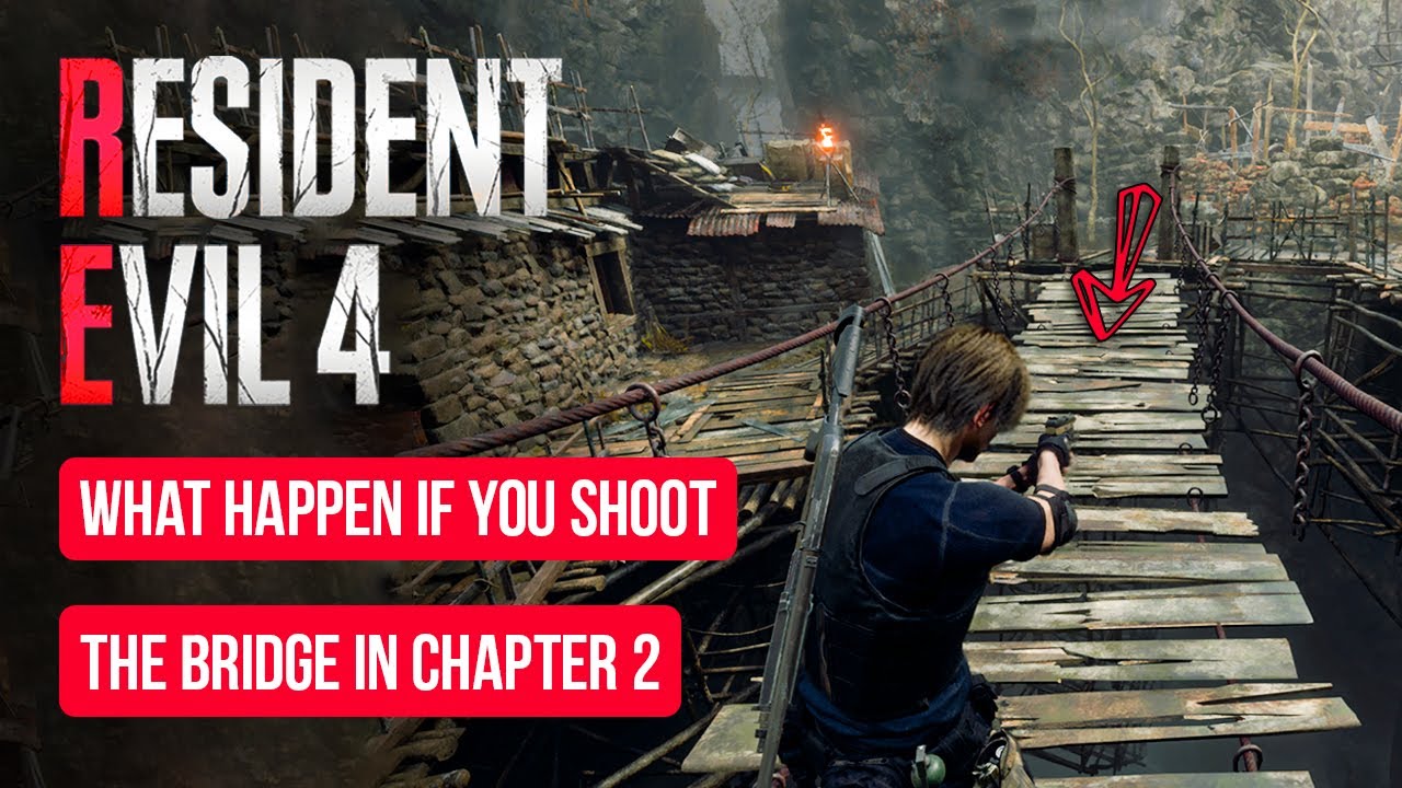 What happen If you Shoot the Bridge in Chapter 2 Valley | Resident Evil ...
