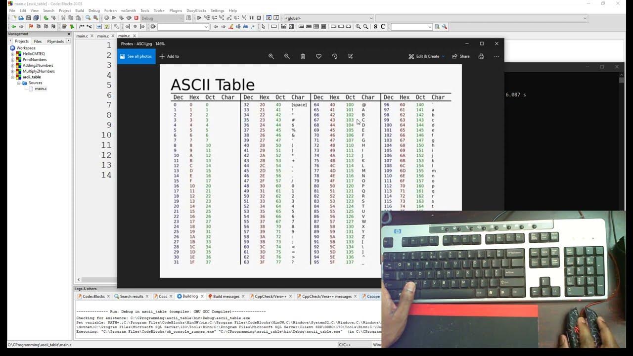 5. How to display ASCII Table value in C - Learning Programming by ...