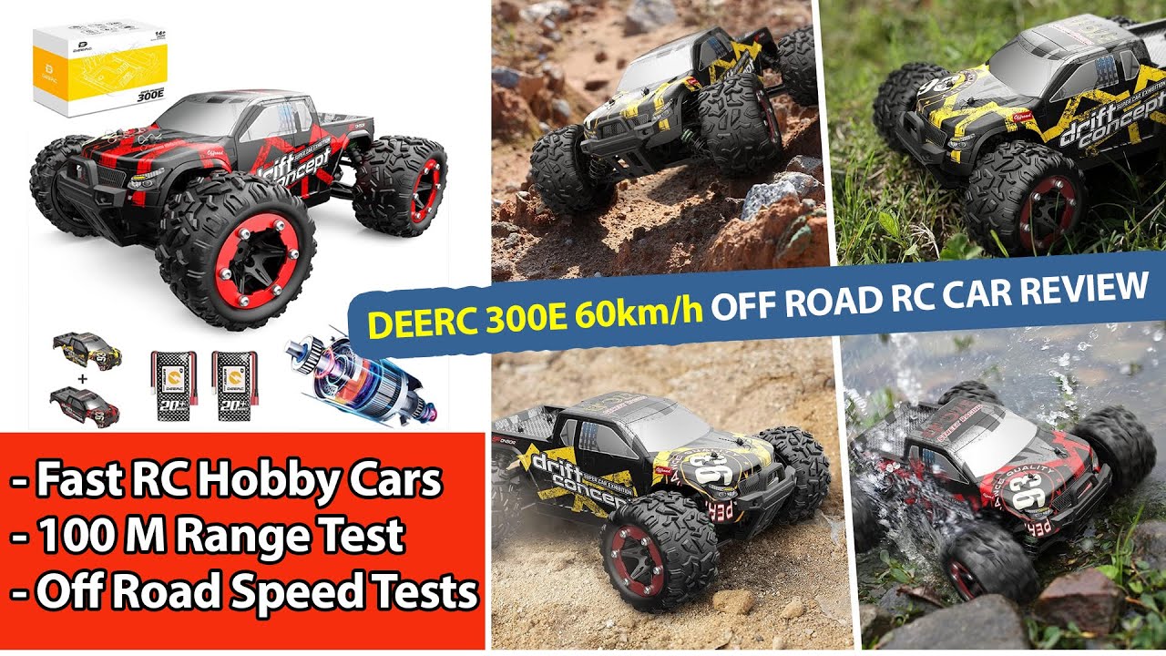 FAST 60km/h Brushless RC CAR * DEERC 300E RC Remote Control AWD Fast RC Hobby Car Review - YouTube