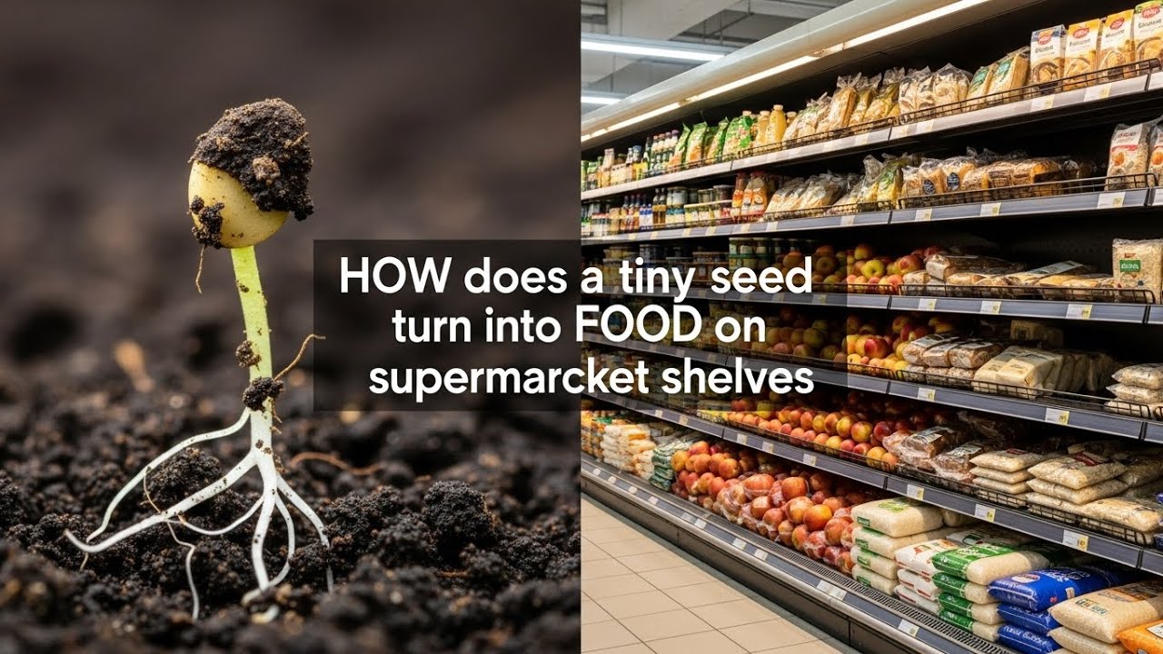 HOW does a tiny seed turn into FOOD on supermarket shelves - YouTube