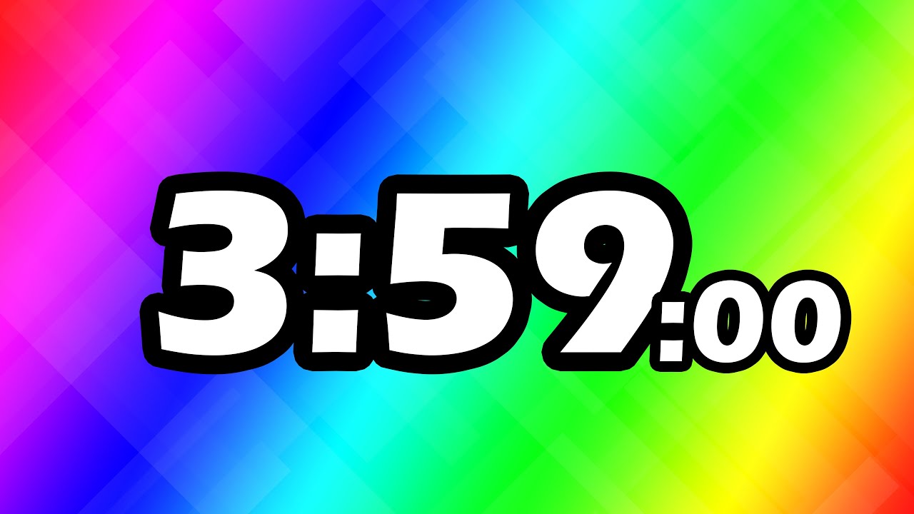 3 Minutes and 59 Second TIMER Countdown - YouTube
