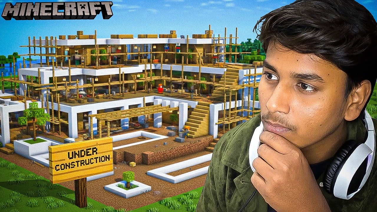 BUILDING A NEW LUXORIOUS HOUSE IN MINECRAFT 👽 - YouTube