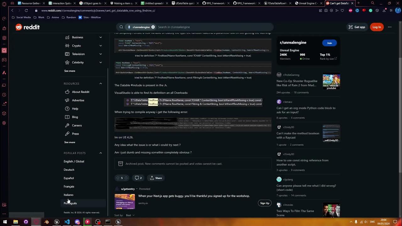 Destroying items in inventory UE5 | chill coding with music - YouTube